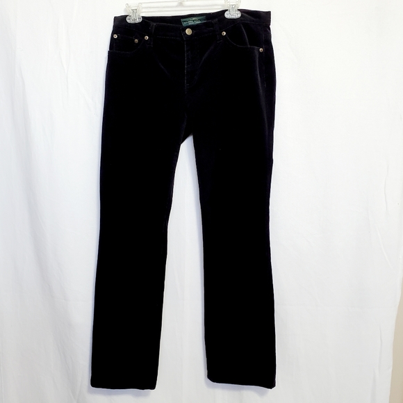 Lauren Ralph Lauren | Pants & Jumpsuits | Lauren Ralph Lauren Black Straight Leg Corduroy Pants ...
